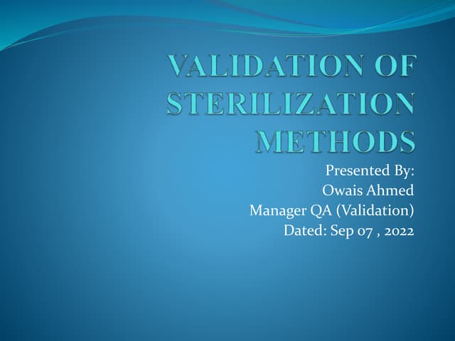 Sterilization mathematics (F0. Fphy, Fbio, Sterility Assurance (SAL ...