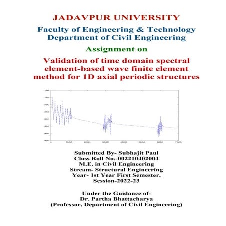 Validation Of Time Domain Spectral Element Based Wave Finite Element