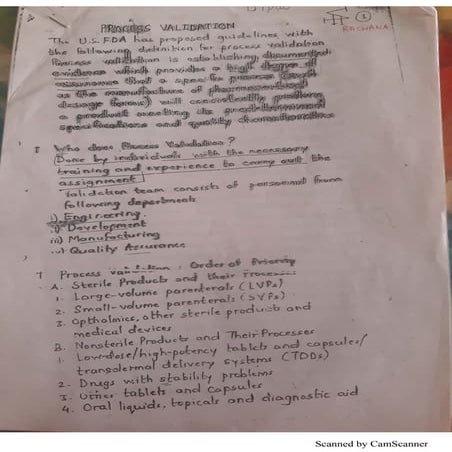 Pharmaceutical Validation - Notes.pdf