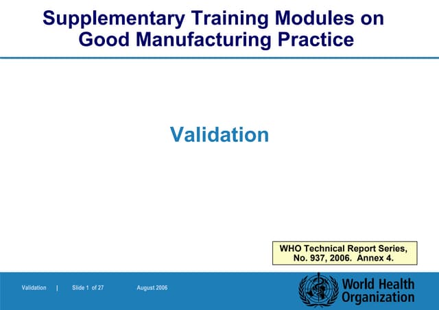 Analytical Method Validation