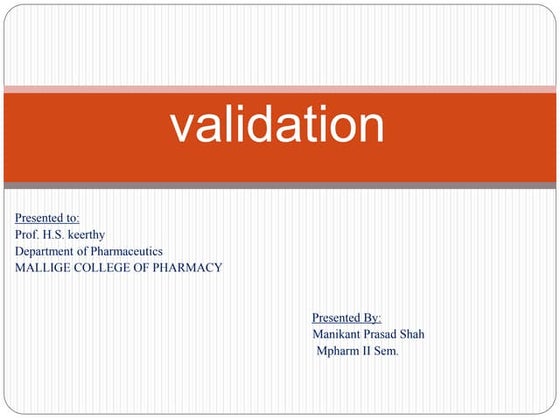 types of validation | PPT