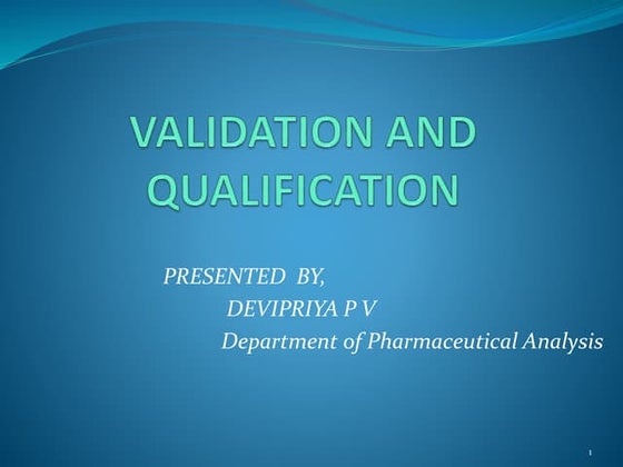 Validation, Calibration, Qualification.pptx