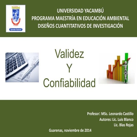 Validez y confiabilidad