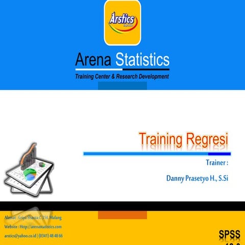 Arena Statistics - Training Analisis Regresi | PPTX