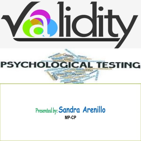 Validity in Psychological Testing | PPT
