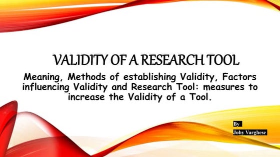 Validity and Reliability | PPT | Standardized Testing | Educational ...