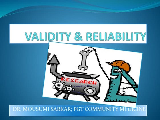 Validity and Reliability | PPT | Standardized Testing | Educational ...