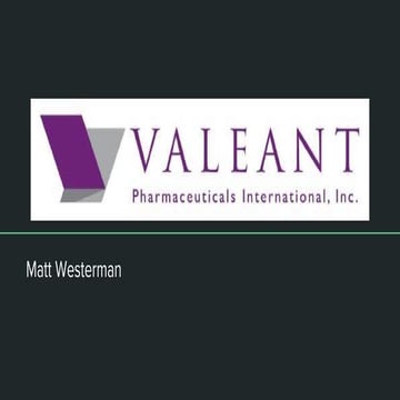 Valient pharmaceuticals | PDF