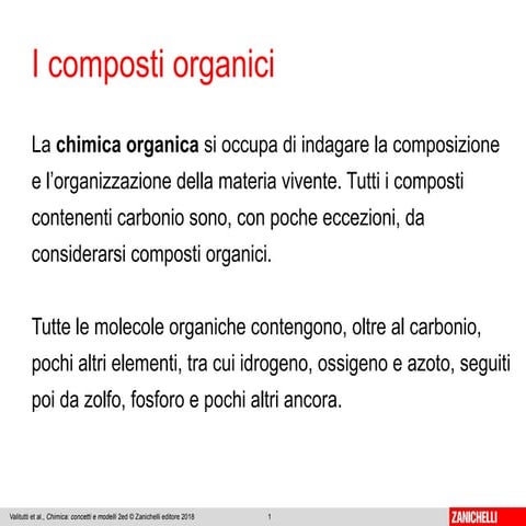 i composti organici, cosa sono, come funzionano | PPTX