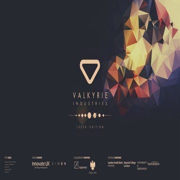 AWE EU Startup Pitch: Kourosh Atefipour with Valkyrie Industries Ltd | PDF