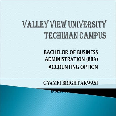 Valley view university | PPT