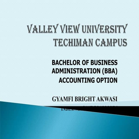 Valley view university | PPT