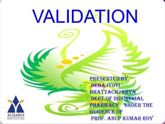 PROCESS VALIDATION OF INJECTABLES | PPTX