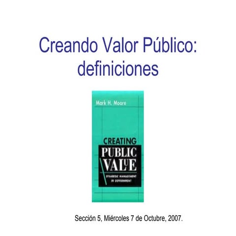 Valor Publico | PPT