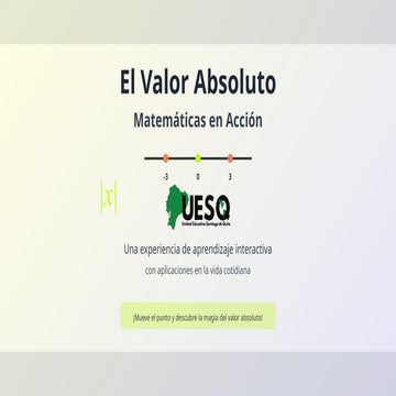 El valor absoluto - Matemáticas en acción | PPTX