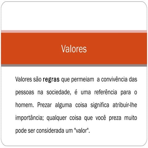 Valores | PPT