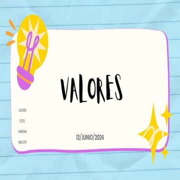 VALORES