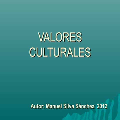 Valores culturales | PPT