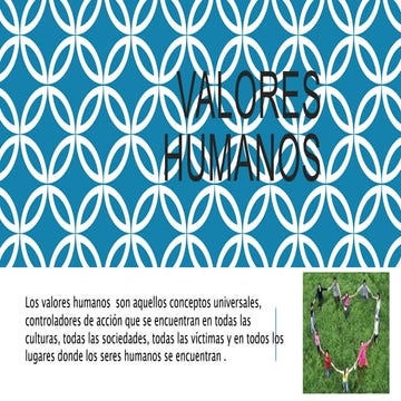 Valores humanos | PPTX
