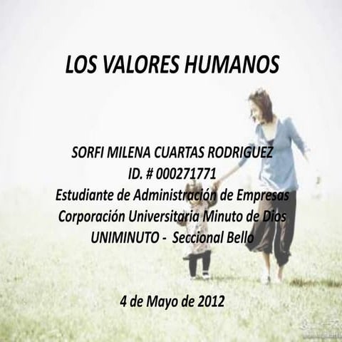 Valores humanos | PPSX