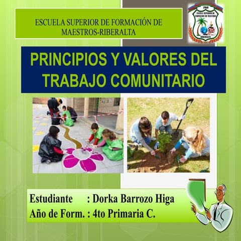 Valores sociocomunitario | PPTX