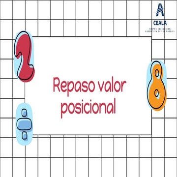 Quinto básico Clase 01 identificar y representar valor posicional y ...