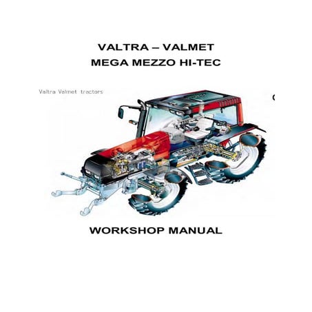 Valtra valmet 6100 tractor service repair manual | PDF