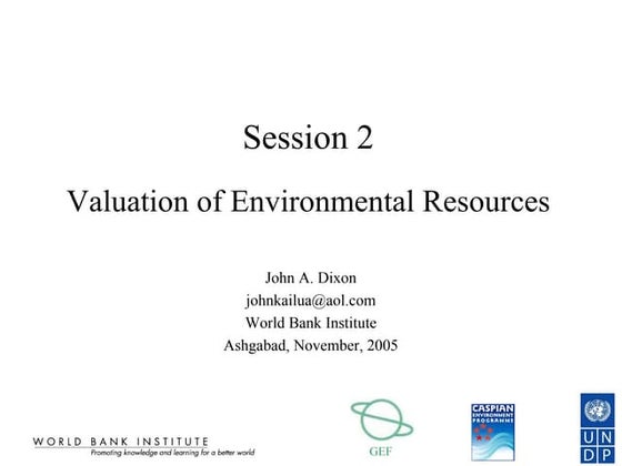 Environmental valuation techniques a review | PPT