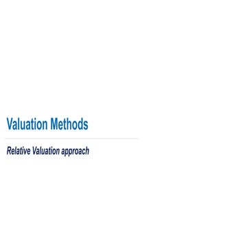Relative Valuation | PPTX