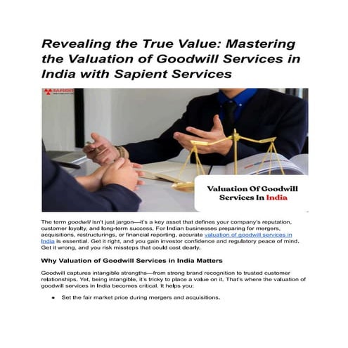 Valuation of Goodwill services in india.pdf
