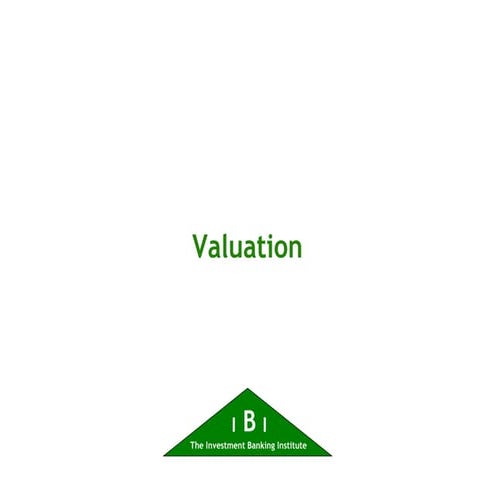 Valuation presentation | PDF