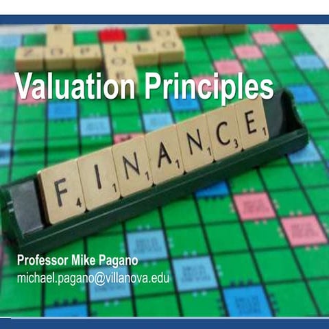 MBA 8480 - Valuation Principles | PPTX | Stocks and Bonds | Personal ...
