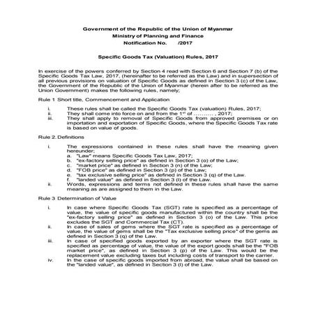 Valuation rules | DOCX