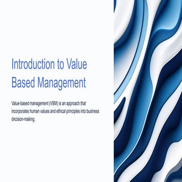 Value based management for human values and business ethices. | PPTX