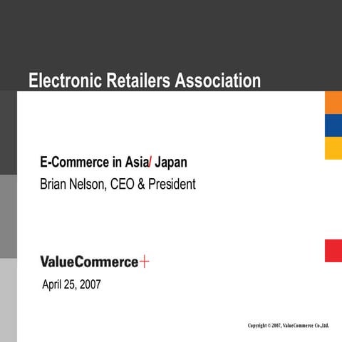 Value Commerce & Affiliate | PPT