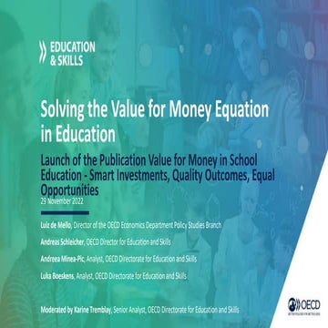 Value for Money in School Education | PPTX