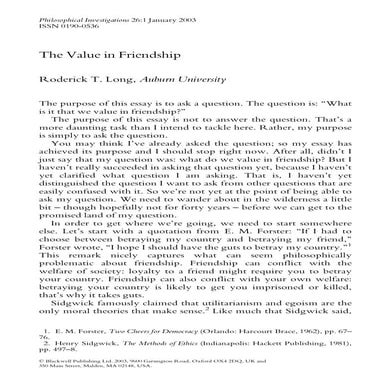 Diversity of Friendships | PDF