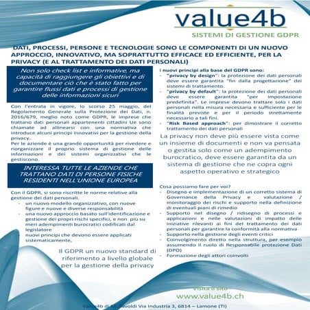 Value4b GDPR | PDF