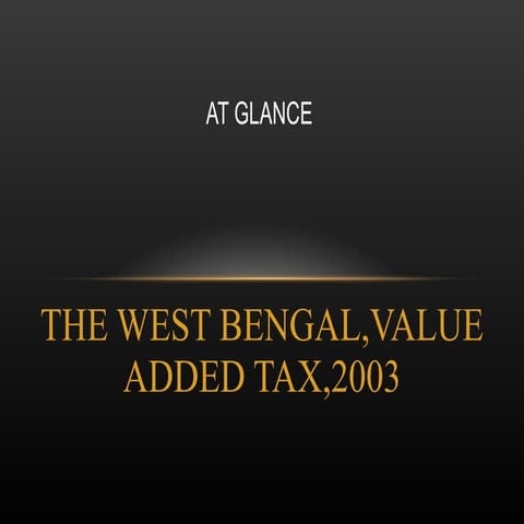 Value Added Tax | PPT
