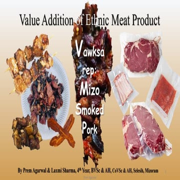 Value Addition to Ethnic Meat Products | PPT