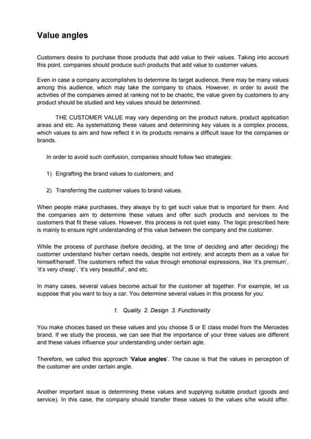 Business model framework | PDF