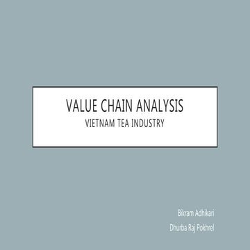 Value Chain Analysis In Vietnam Tea Industry | PPT