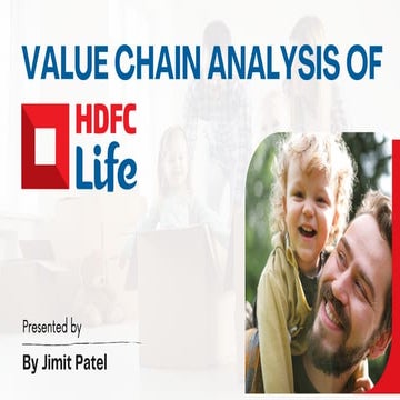 Value chain analysis of HDFC life - By Jimit Patel | PDF