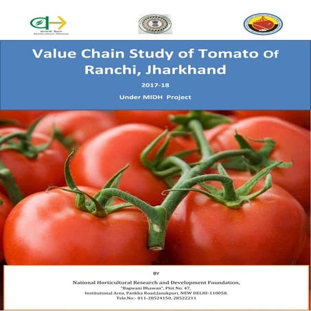Value Chain Analysis of Tomato -. and production methodspdf | PDF