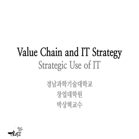 Value chain and IT strategy | PDF