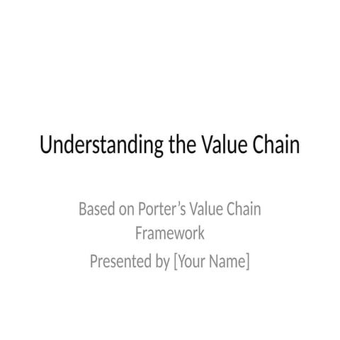 Value chain and supply chain with importance and difference | PPTX