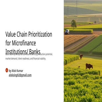 Value chain Prioritisation for MFI and Banks.pptx
