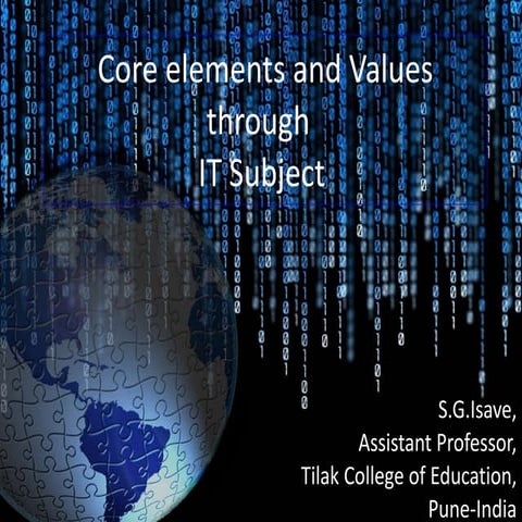 Value core element in IT Method | PPS | Internet | Computing