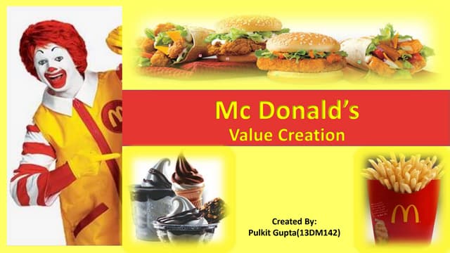 Mc donalds ppt | PPT