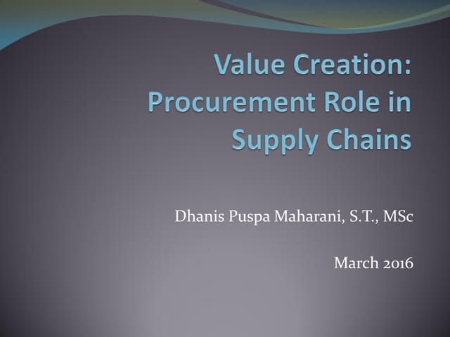 Procurement PowerPoint Presentation Slides | PDF